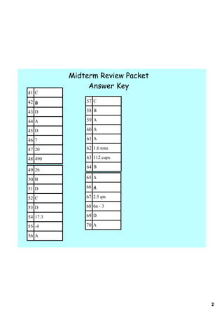 Midterm answer key | PDF