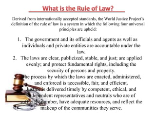 Rule Of Law Definition