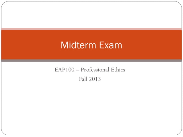 Midterm exam | PPT