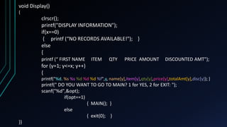 Computer Programming Code Sample