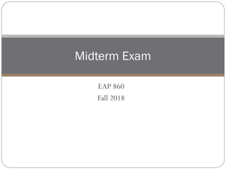 Midterm exam | PPT