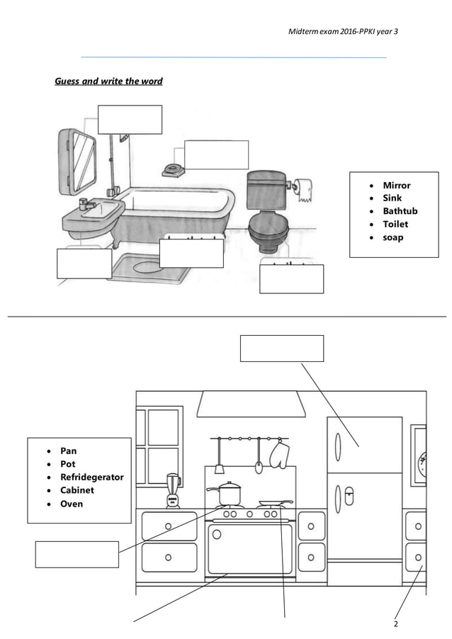 Midterm exam bi year 3 | PDF