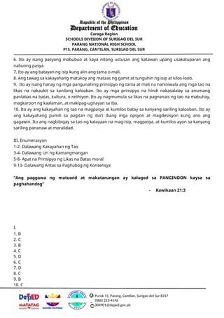 MIDTERM EXAM SA EDUKASYON SA PAGPAPAKATAO 10.docx