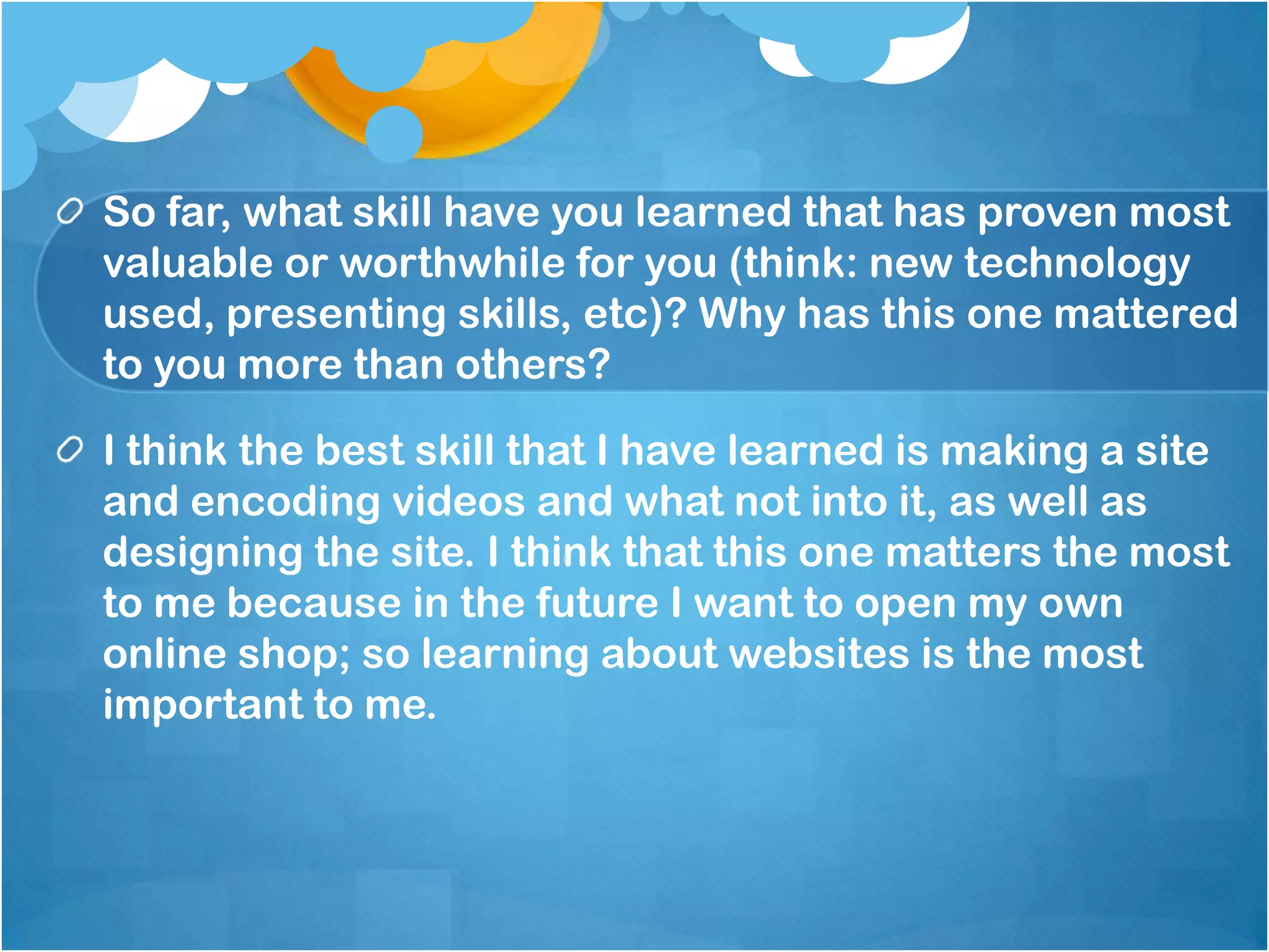 Midterm Reflection | PPTX