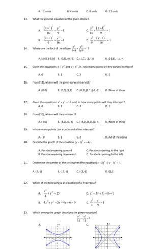 Midterm pre calculus | PDF