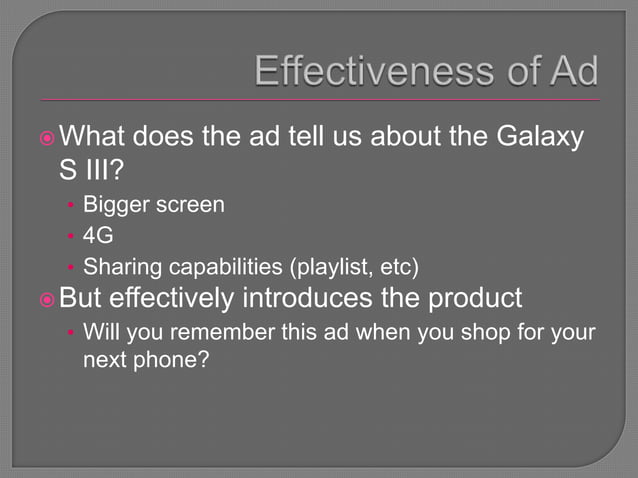 Samsung Advertisement | PPT