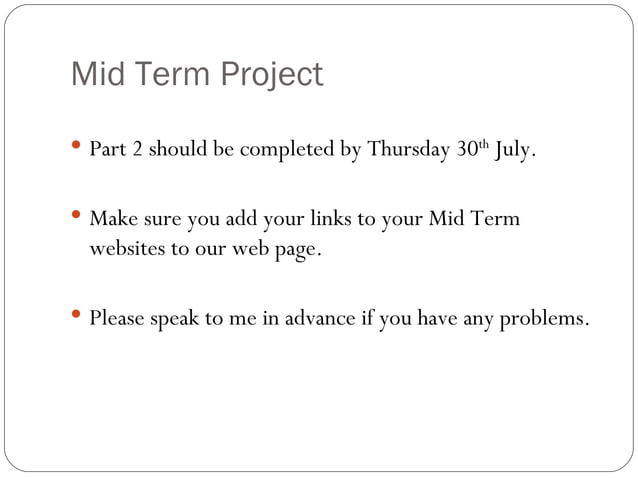 Mid Term Project - Part 2 | PPT