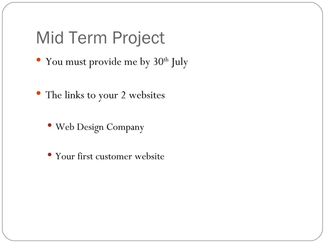 Mid Term Project - Part 2 | PPT