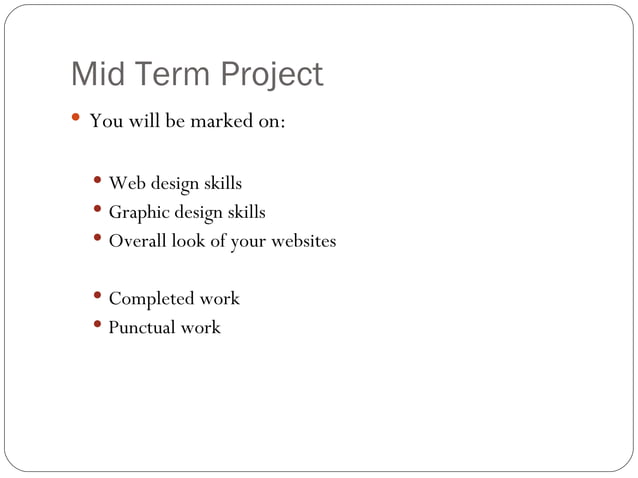 Mid term project - Part 2 | PPT