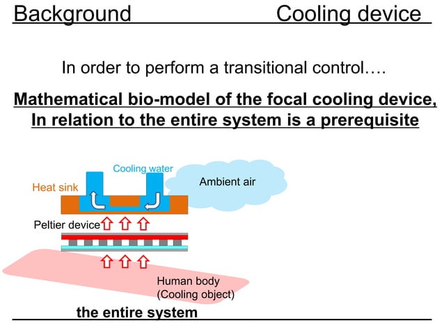 Study on temperature control model of a focal cooling human ...