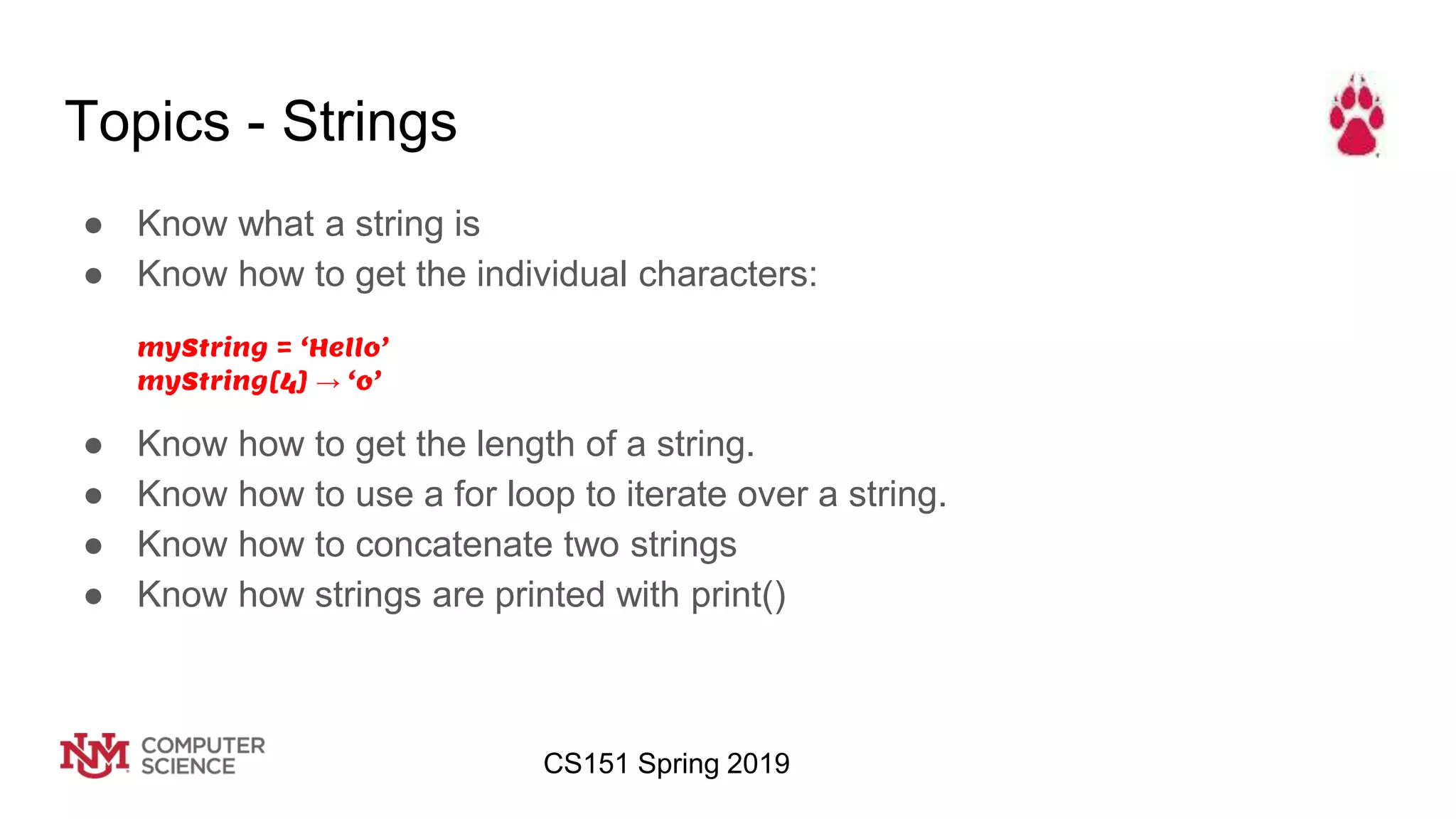 CS 151 Midterm review | PPTX