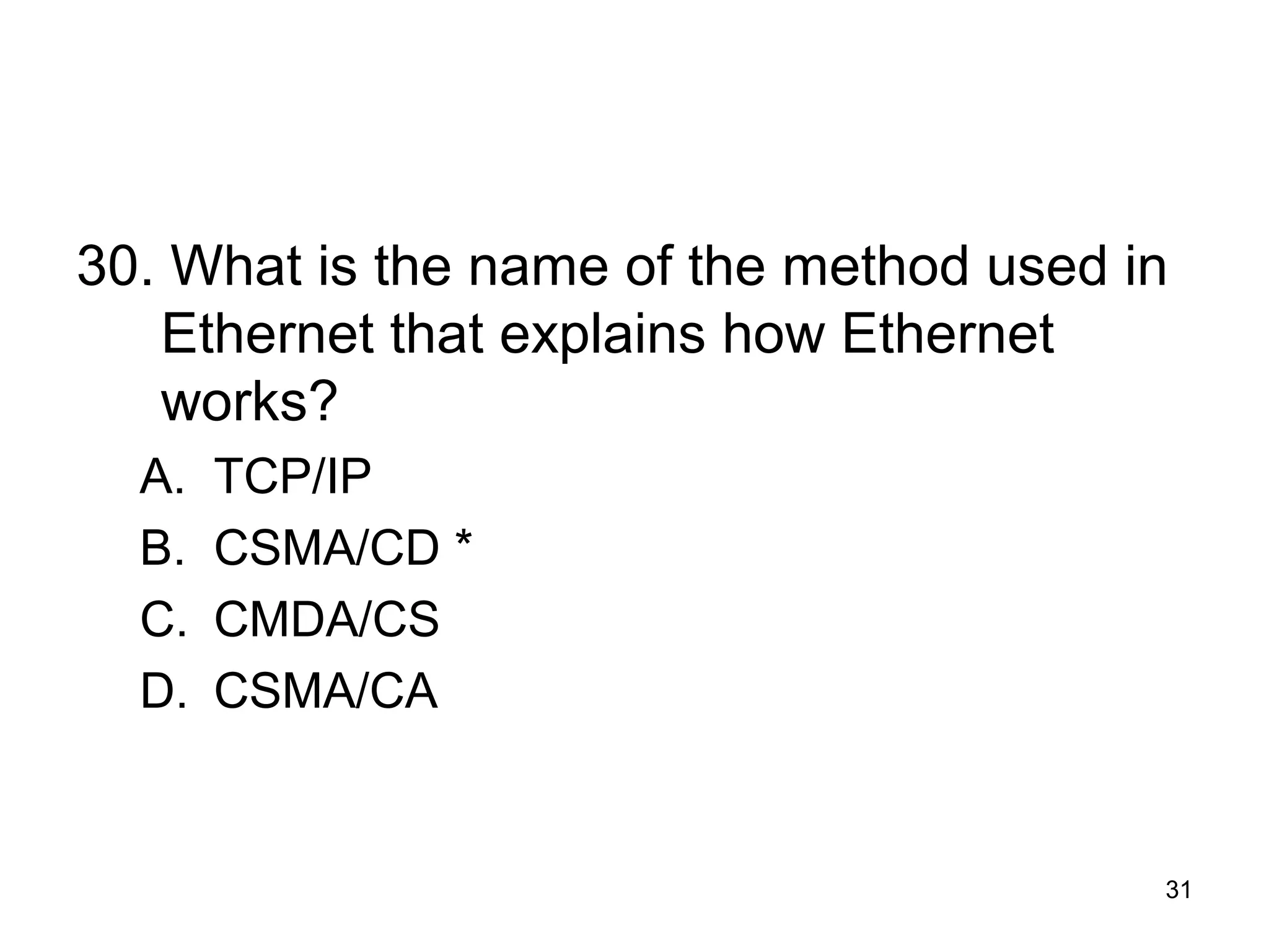 Midterm review questions ans(networking) | PPT