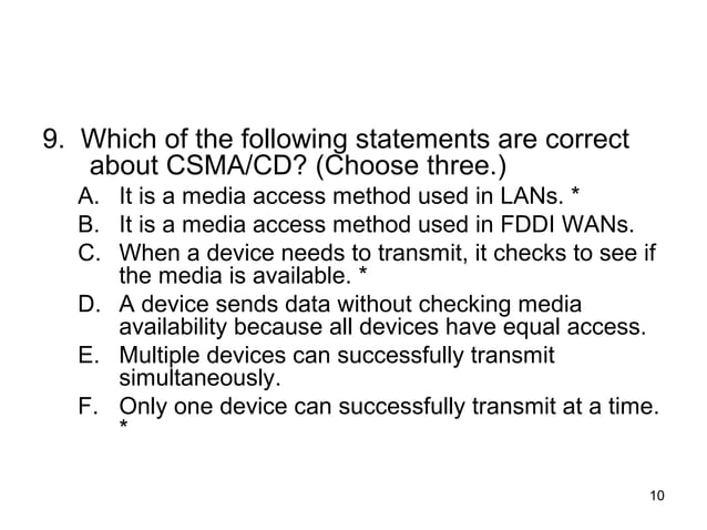 Midterm review questions ans(networking) | PPT | Computer Networking | Computing