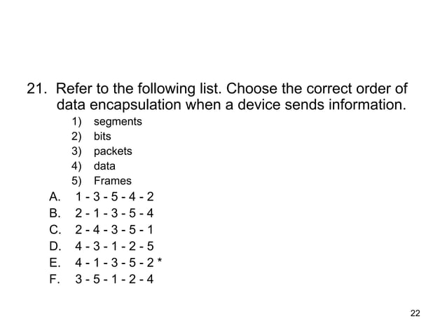 Midterm review questions ans(networking) | PPT | Computer Networking | Computing