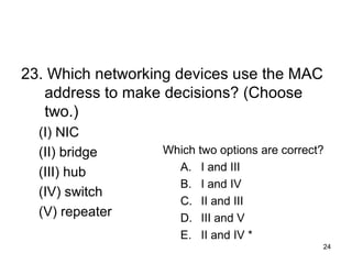Midterm review questions ans(networking) | PPT