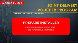 PREPARE INSTALLER - Bootable USB Installer | PDF