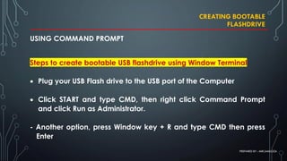 PREPARE INSTALLER - Bootable USB Installer | PDF