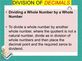 MIDTERM WEEK 2_ DECIMALS FOR SENIOR HIGH | PPT