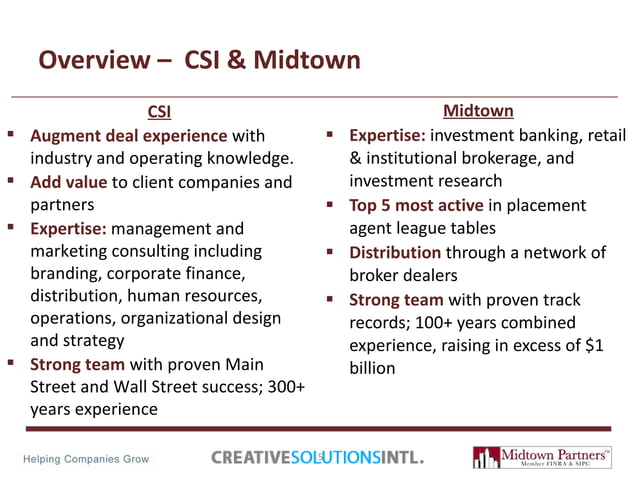 Midtown-CSI Presentation | PPT