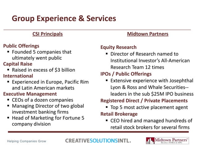 Midtown-CSI Presentation | PPT