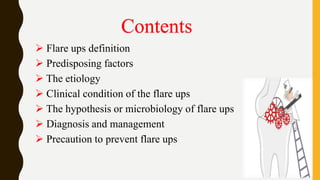 Mid treatment flare ups in endodontic | PPTX
