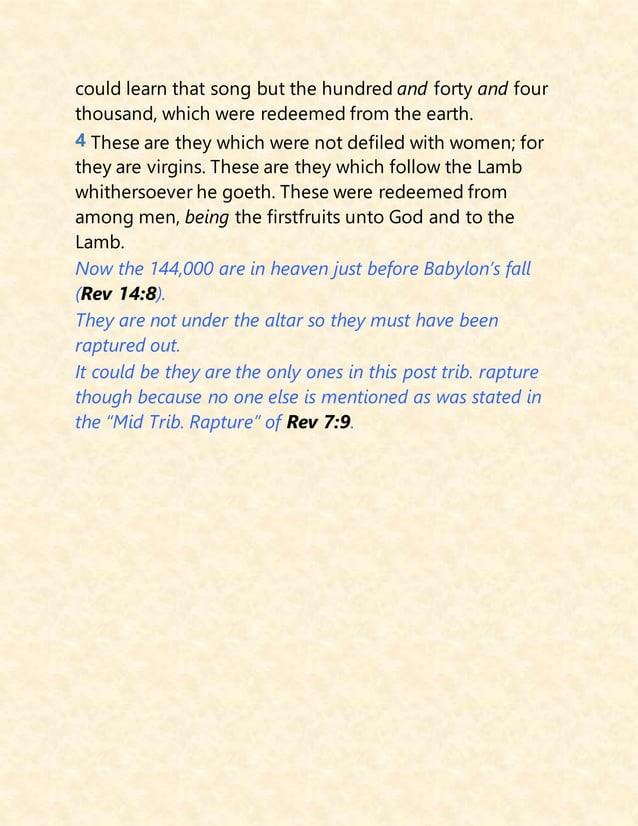 Mid Trib and Post Trib Rapture in Revelation | PDF