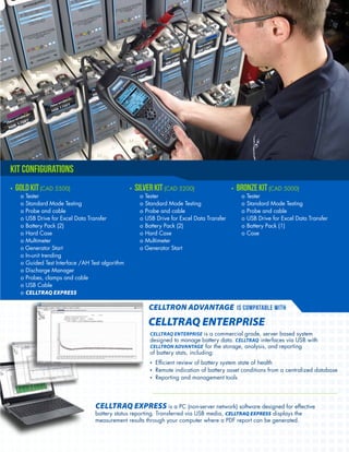 Midtronics Celltron Advantage - Modular Battery Analysis System | PDF