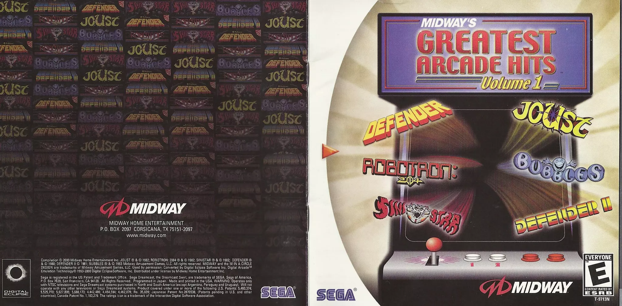 Midways greatest arcade hits volume 1 manual ntsc dreamcast | PDF