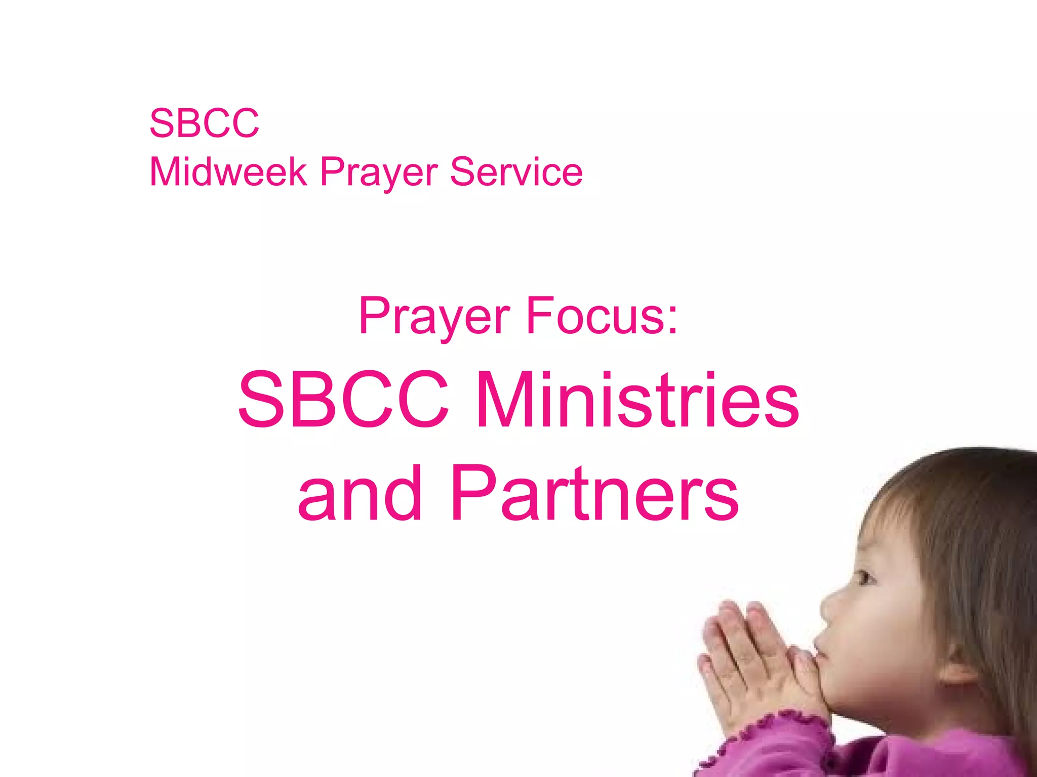 Midweek Prayer Service 020911 | PPT