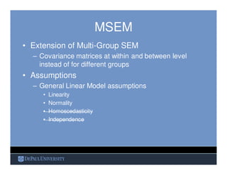 Midwest Eco 2013 MSEM Presentation | PDF