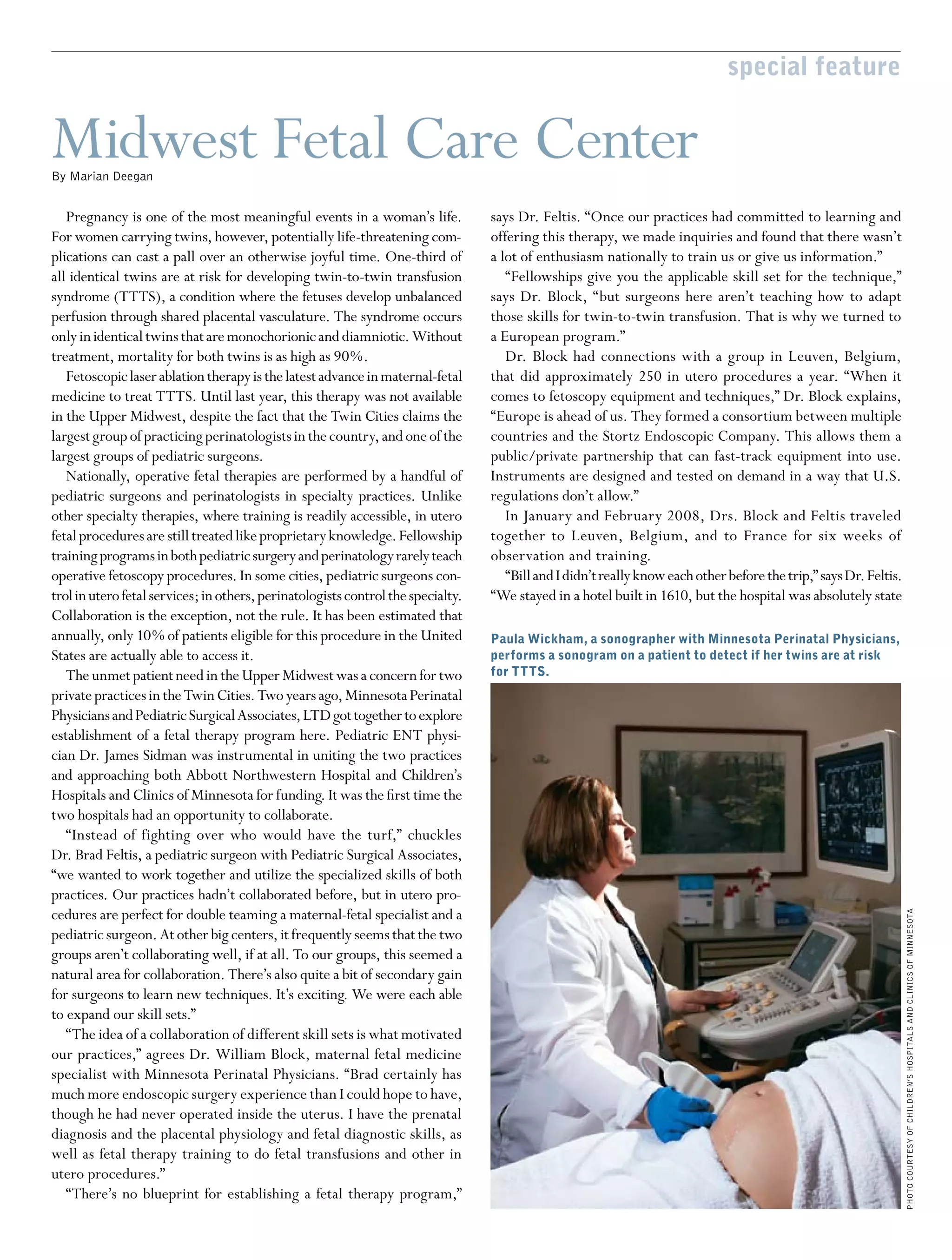 Midwest Fetal Care Reprint | PDF