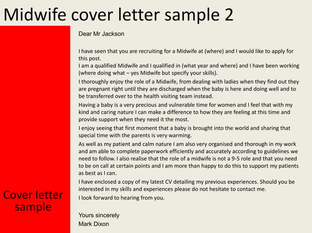 Midwife cover letter | PPT