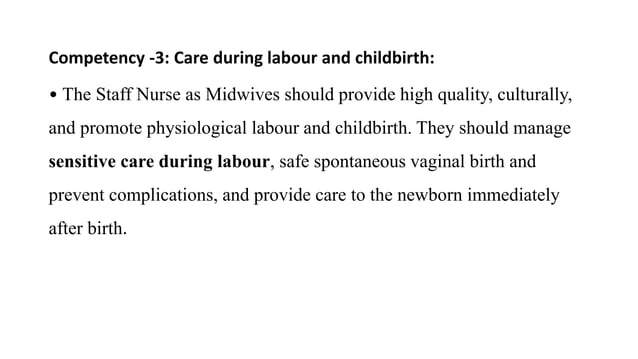MIDWIFE LED CARE COMPENCIES ,MODEL,ROLE OF MIDWIFE | PPTX | Pregnancy ...