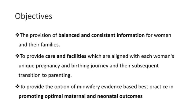 MIDWIFE LED CARE COMPENCIES ,MODEL,ROLE OF MIDWIFE | PPTX | Pregnancy ...