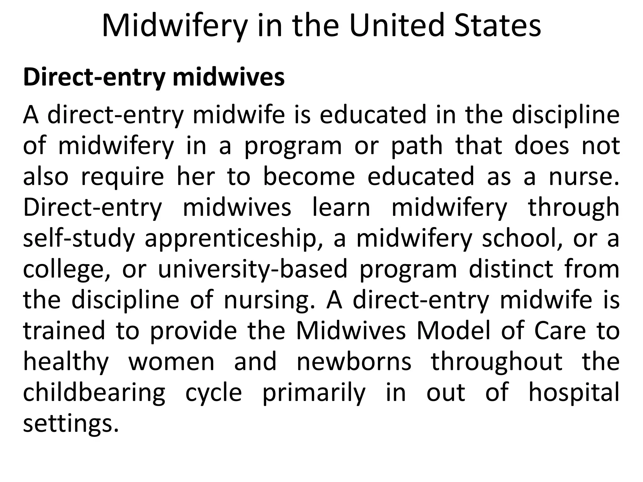 Midwifery in the United States.pptx