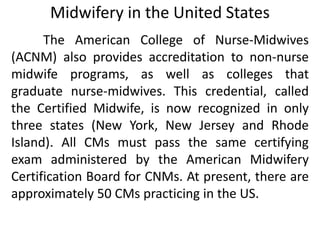 Midwifery in the United States.pptx