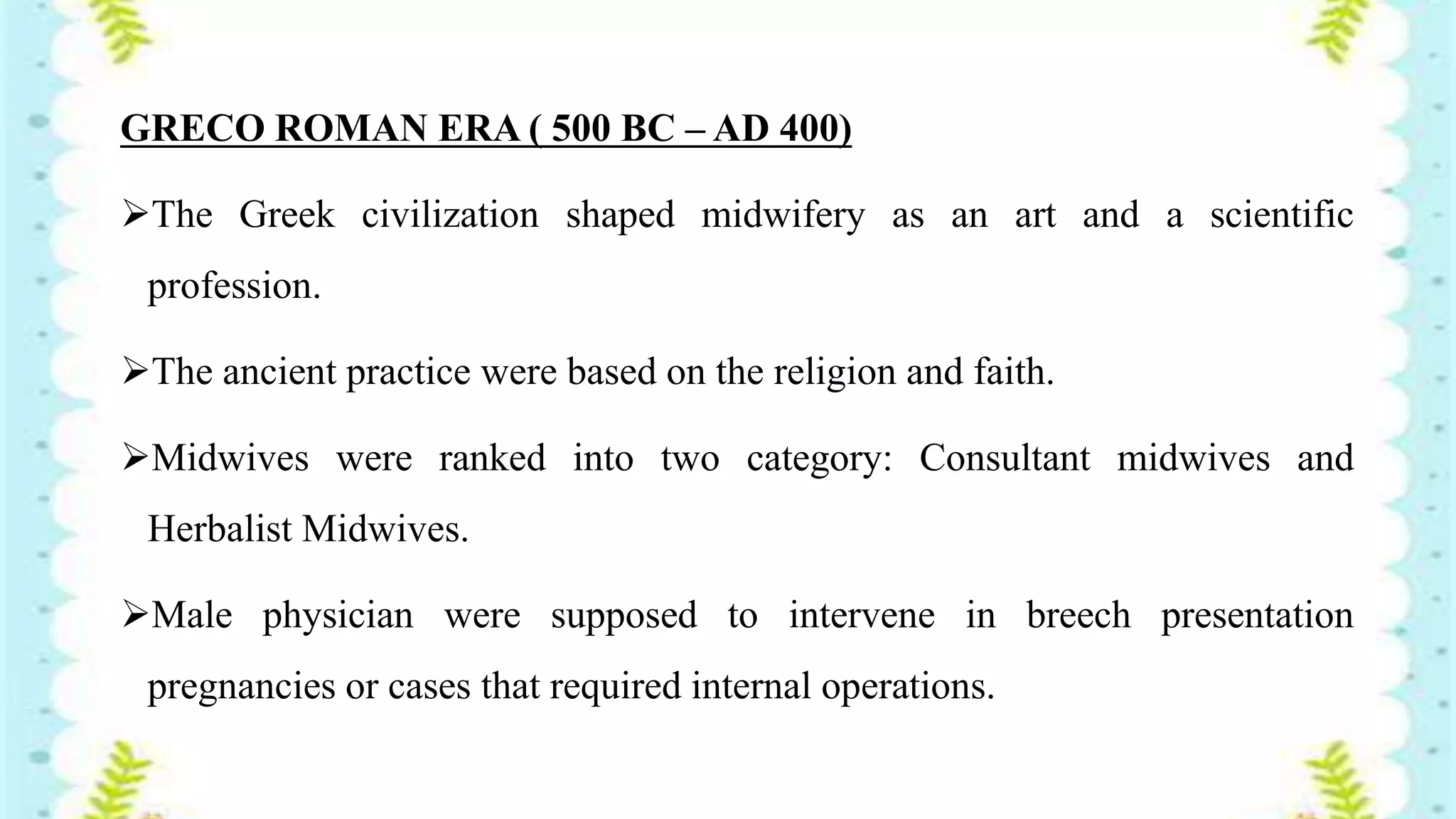 INTRODUCTION TO MIDWIFERY | PPTX