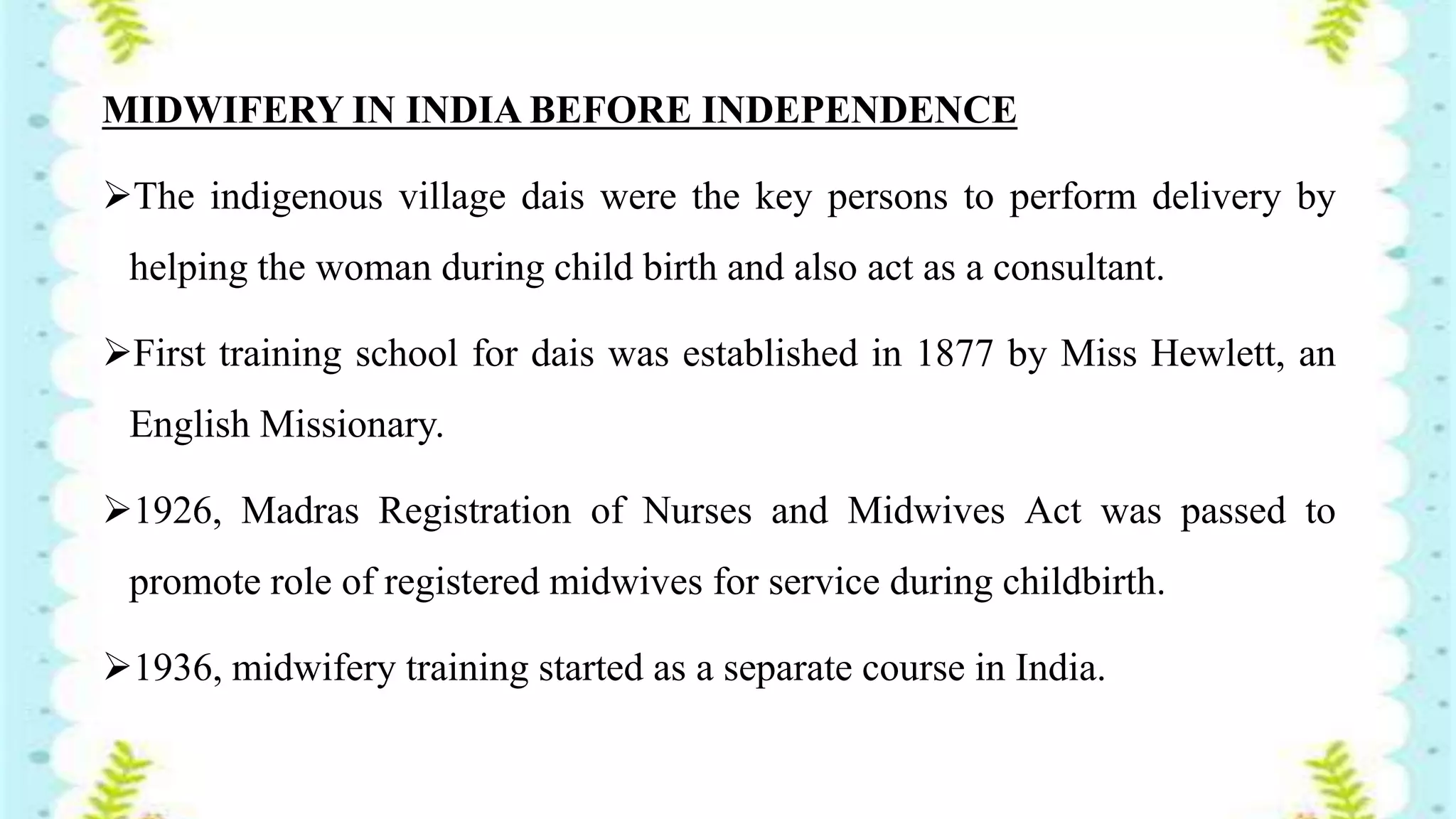 INTRODUCTION TO MIDWIFERY | PPTX