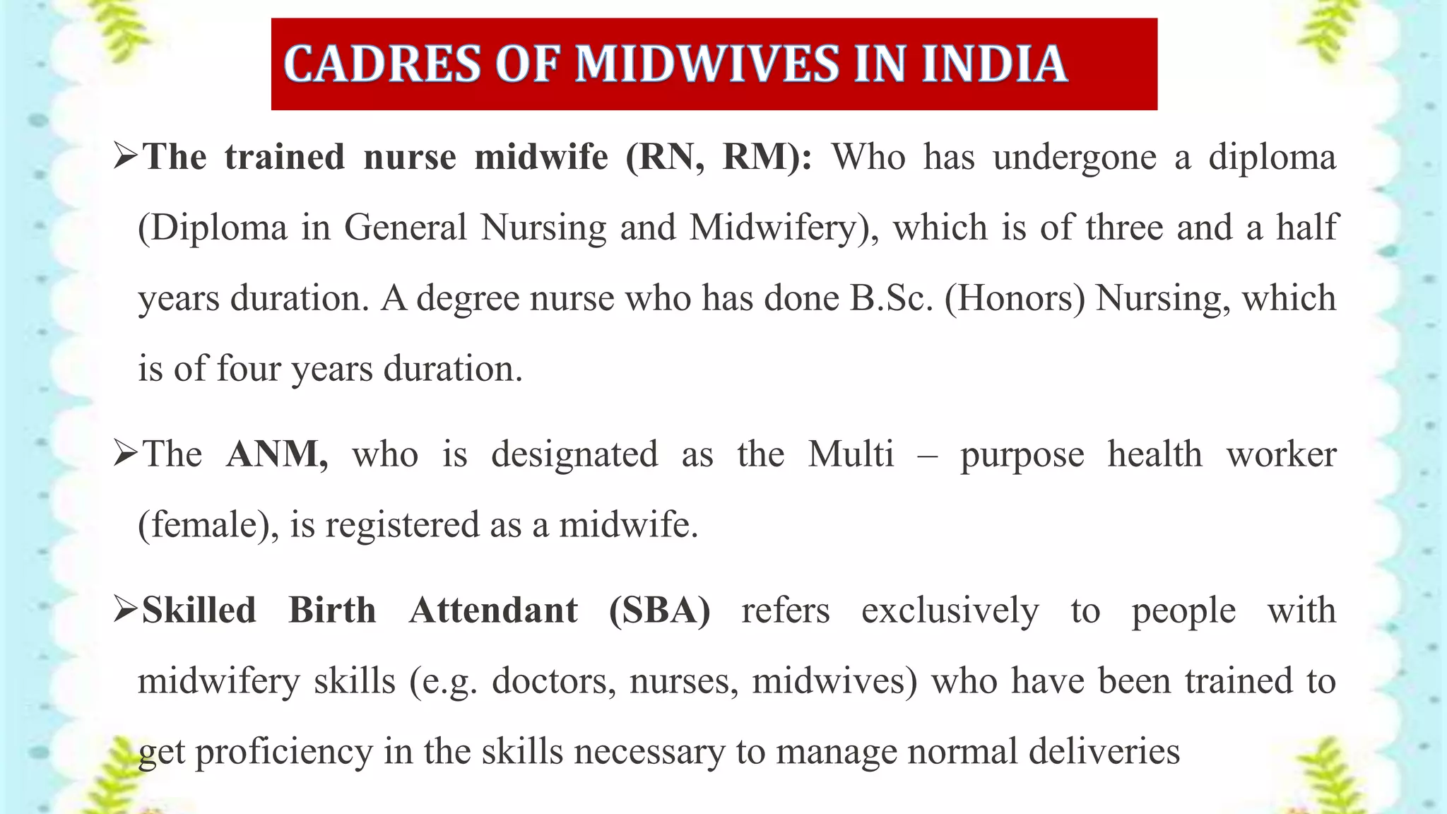 INTRODUCTION TO MIDWIFERY | PPTX