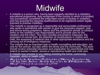 Midwifery the ways we work | PPT