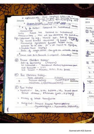 Midwife written note 1.pdf for third year GNM students | PDF