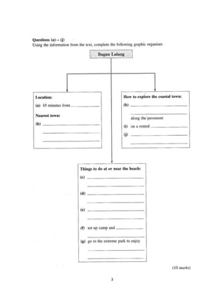 PT3 English Mid Year Exam Form 3 2016 (Q) | DOCX