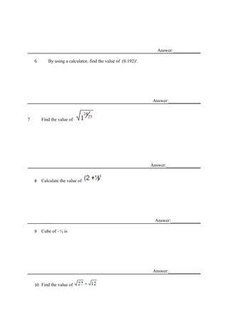 Mathematics Mid Year Form 2 Paper 2 2010 | DOC