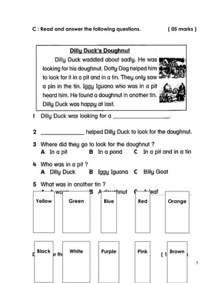 Mid year test_english_paper_1_year_1 | DOC