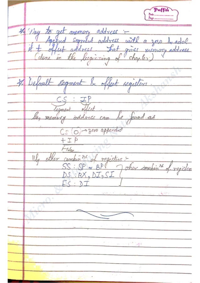 Microprocessor and Interfacing Notes | PDF