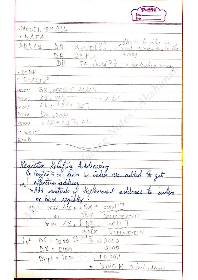 Microprocessor and Interfacing Notes | PDF