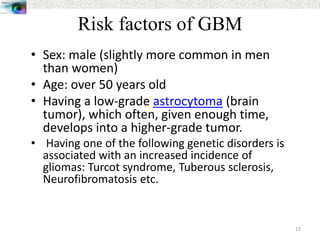 brain tumor (gbm). | PPT