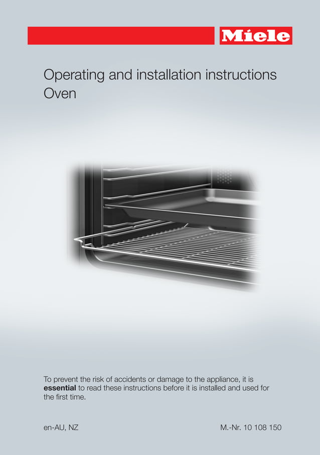 Miele hub 5000 oven user guide manual english | PDF | Home Appliances ...