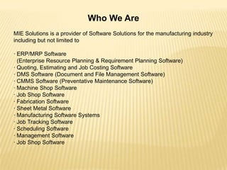 Mie maintenance powerpoint presentation | PPSX