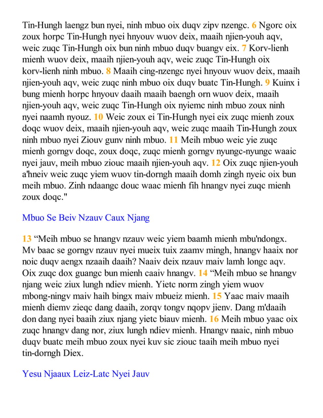 Mien bible new testament | PDF